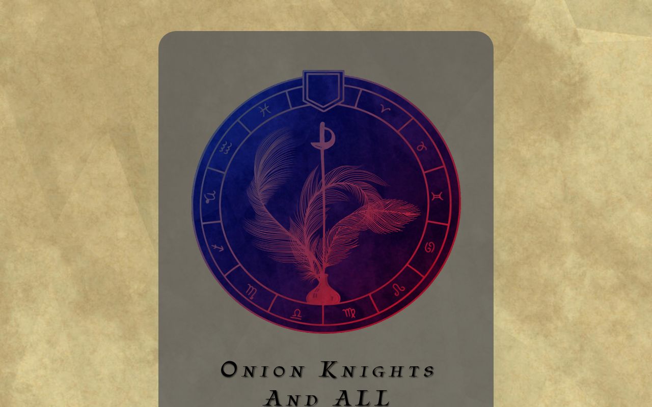 Onion Knights and All